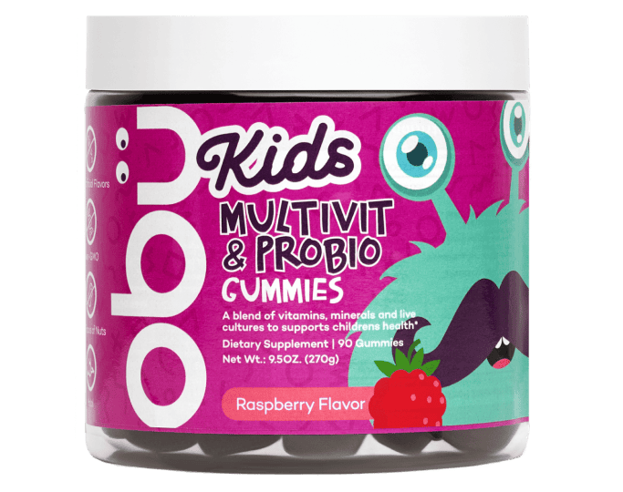 Kids Multivitamin & Probiotic Gummies from Obu Nutrition