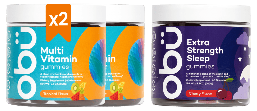 Rest & Recharge: Multivitamin and Sleep Gummies for Adults